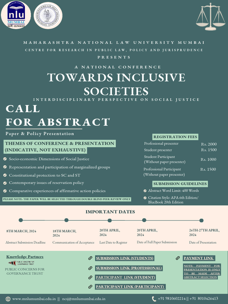 Conference On Social Justice Flyer | PDF