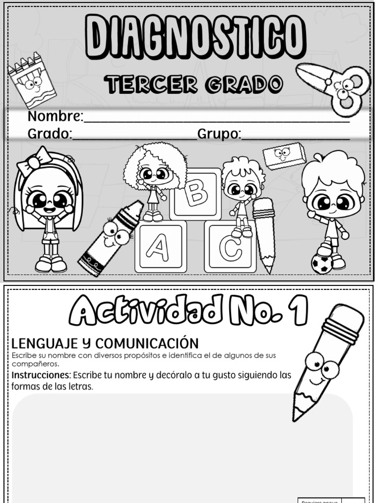 Cuadernillo Diagnostico 3° Maestra Nani 2 | PDF | Relaciones personales, crianza y desarrollo ...