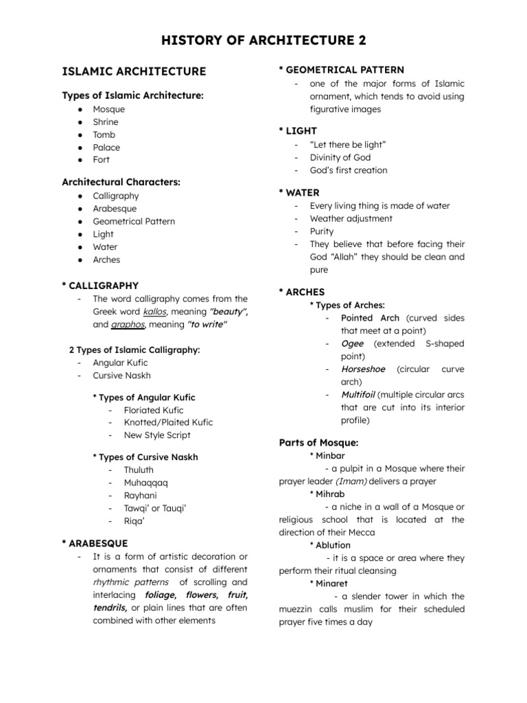 History of Architecture 2 | PDF | Mosque | Gothic Architecture