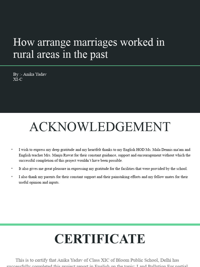 Arrange Marriages | PDF | Marriage | Polygamy