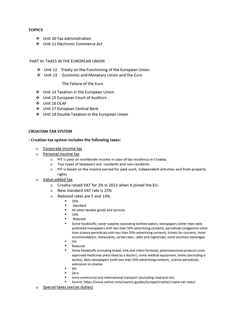 Eng Prez | PDF | Euro | Value Added Tax