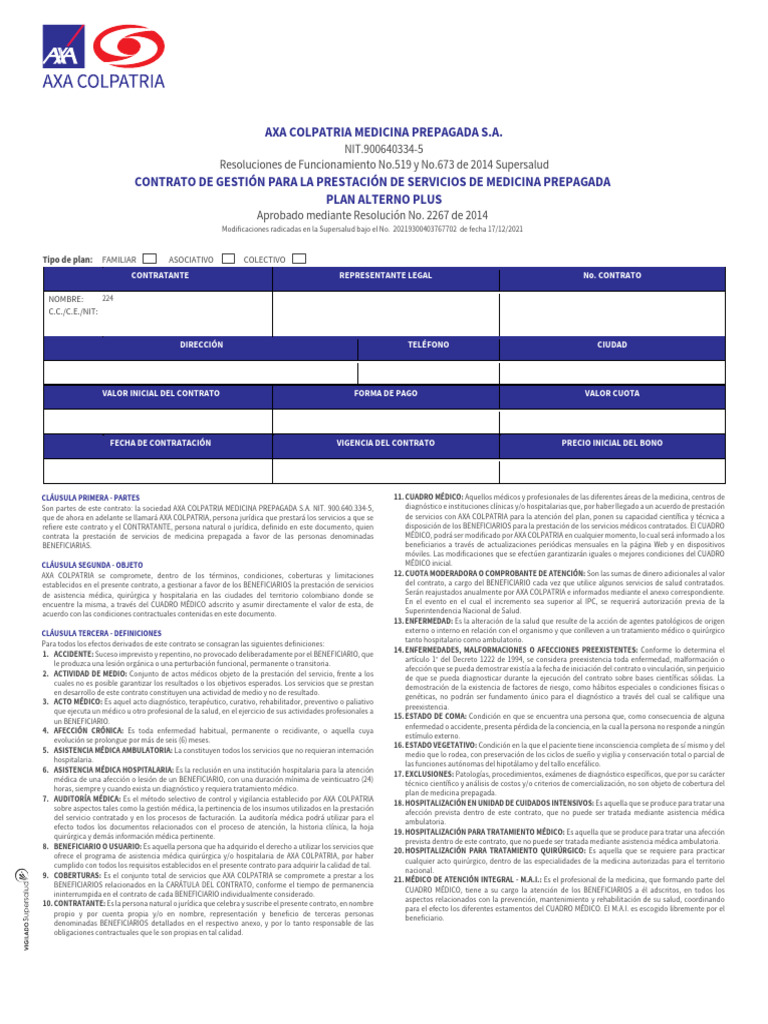 Clausulado Plan Alterno Amps | PDF | Cáncer | Cuidado de la salud