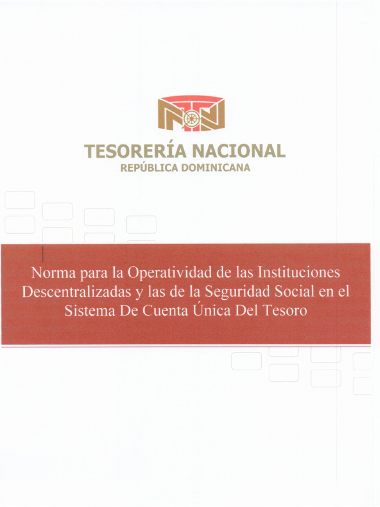 N-TN-0010 Norma Operatividad en El Sistema CUT Instituciones ...