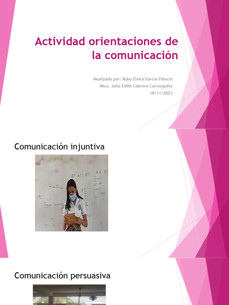Tipos de Comunicación y Orientaciones | PDF | Salud y bienestar