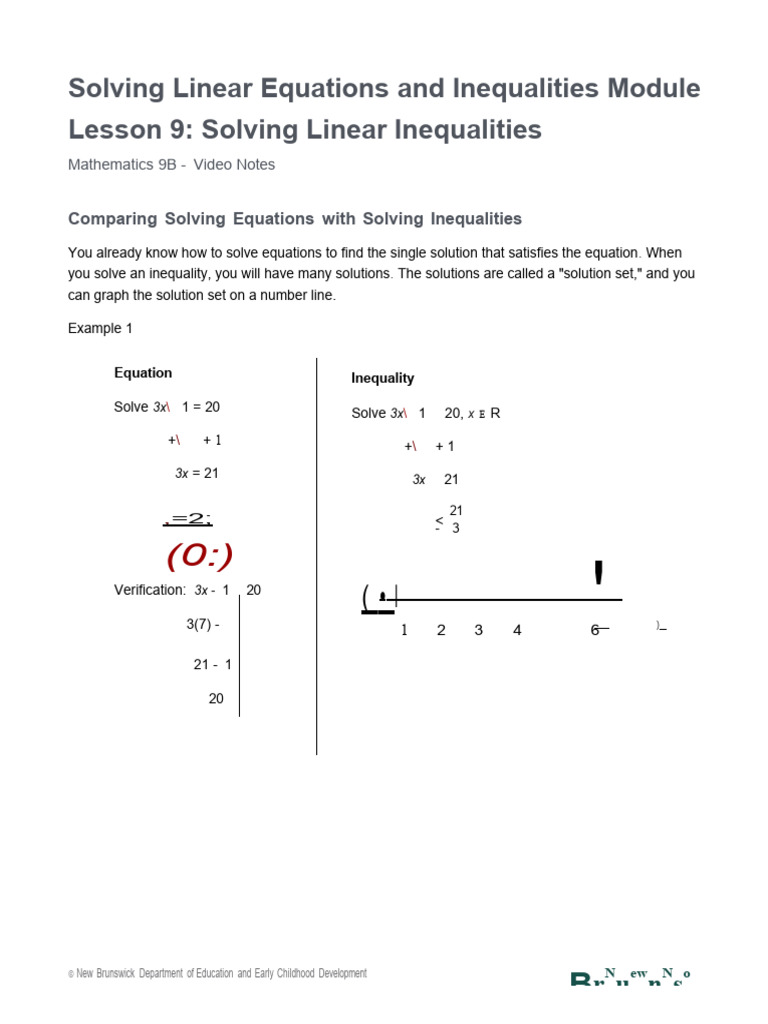 Inequality Notes | PDF | Inequality (Mathematics) | Equations