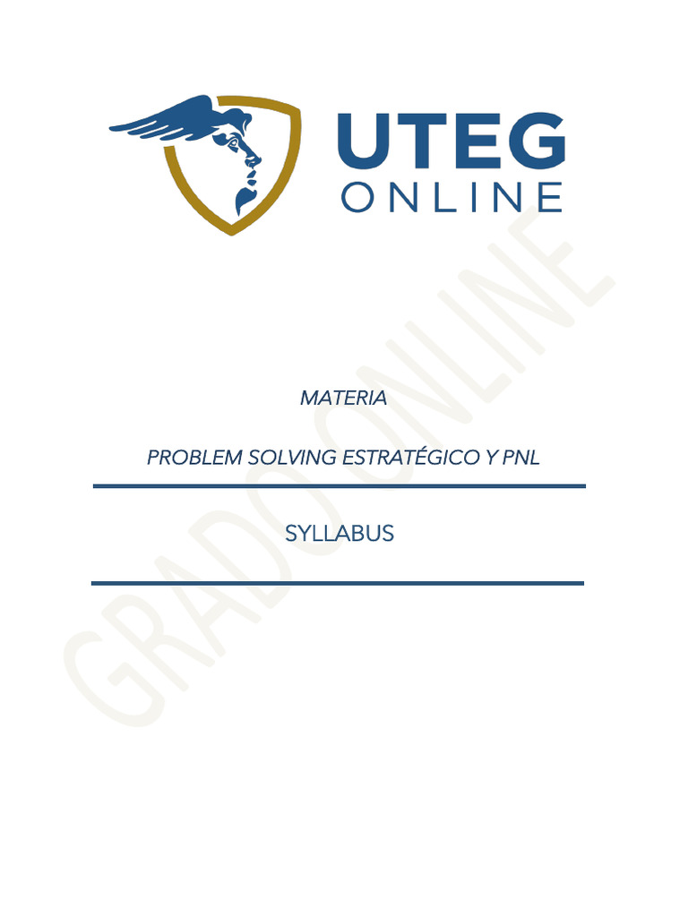 SYLLABUS PROBLEM SOLVING New | PDF | Evaluación | Programación ...