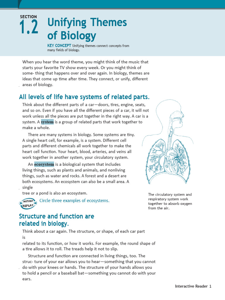 Unifying Themesofbiology-1693793260414 | Download Free PDF | Adaptation ...