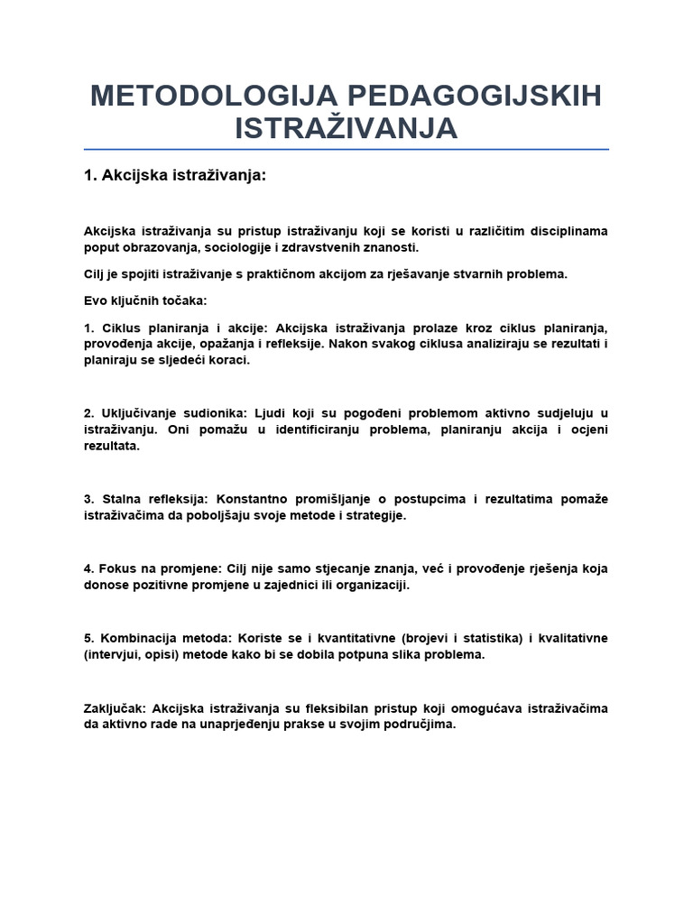 METODOLOGIJA | PDF