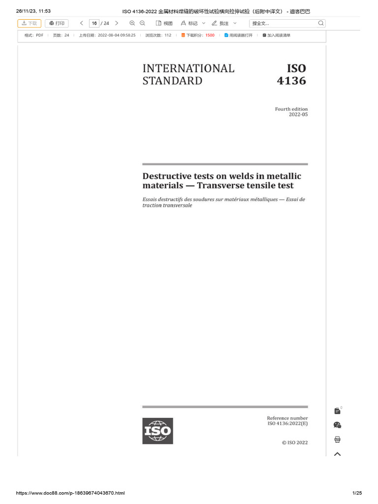 5a. ISO 4136-2022 | PDF