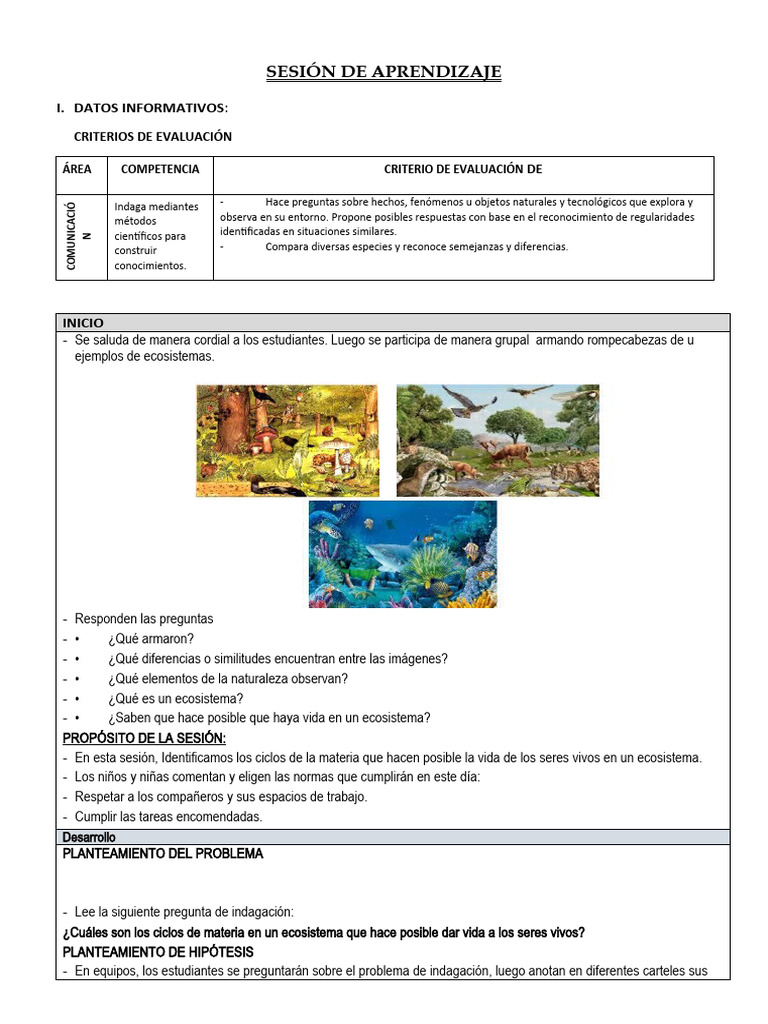 ¿Qué Hace Posible La Vida de Los Seres Vivos en El Ecosistema | Descargar gratis PDF ...