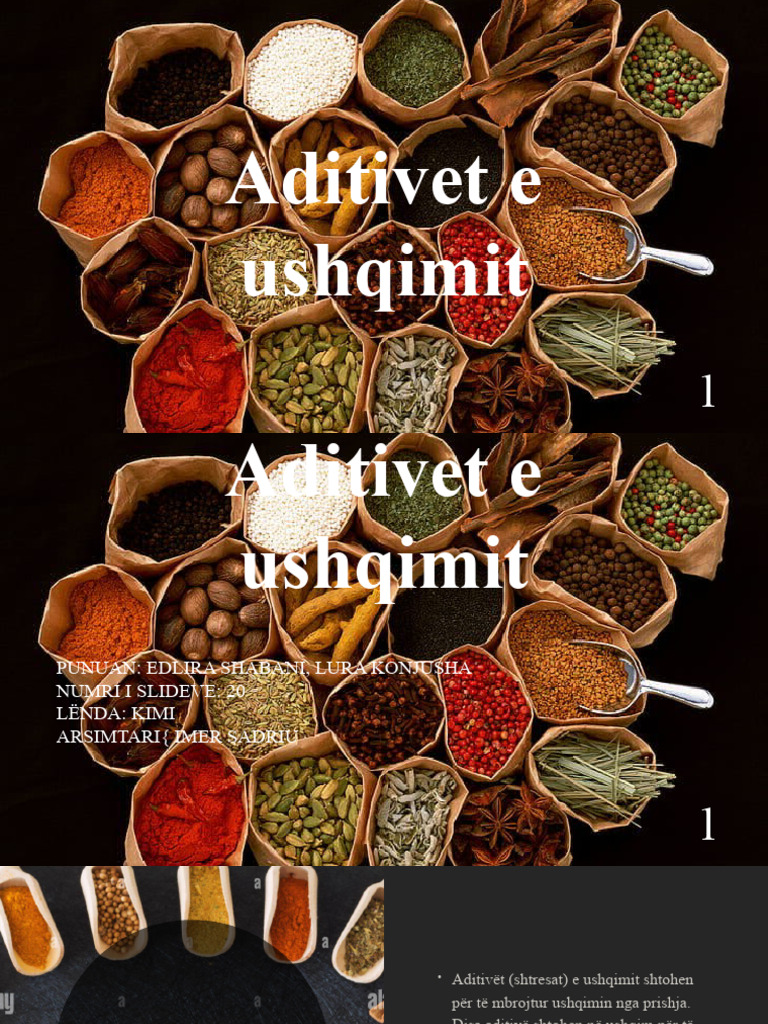 Aditivet e Ushqimit | PDF