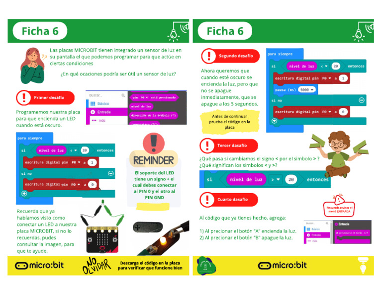 Ficha de Actividades Con MicroBit | PDF