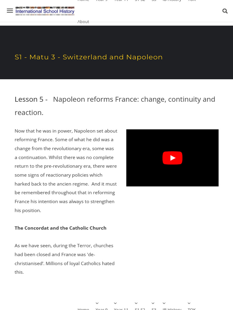 Lesson5 Napoleon'sReforms InternationalSchoolHistory - 1712879229272 ...