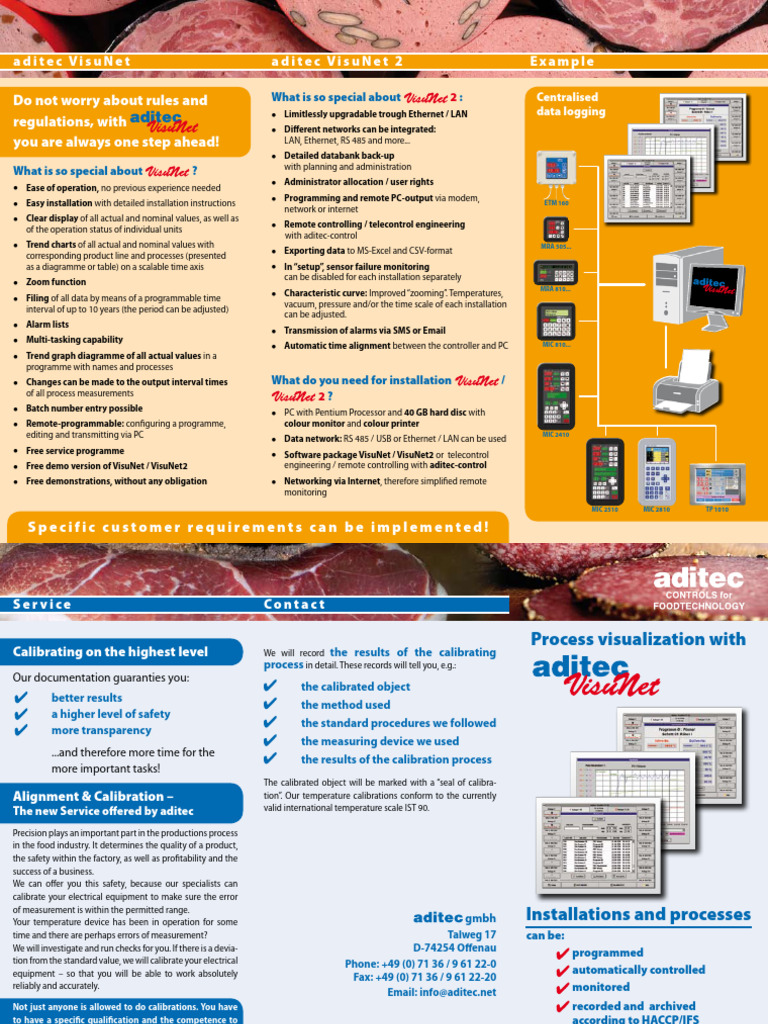 Installation Guide for Aditec VisuNet | PDF | Calibration | Computer ...