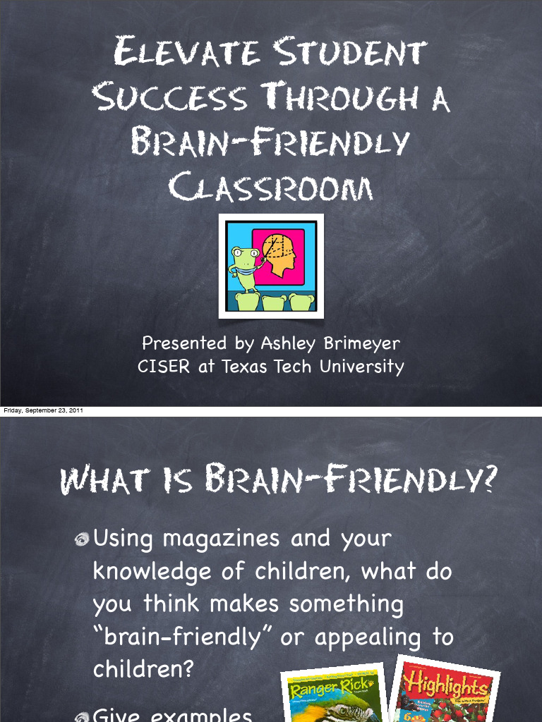 Brain Friendly Classroom | PDF | Memory | Concept