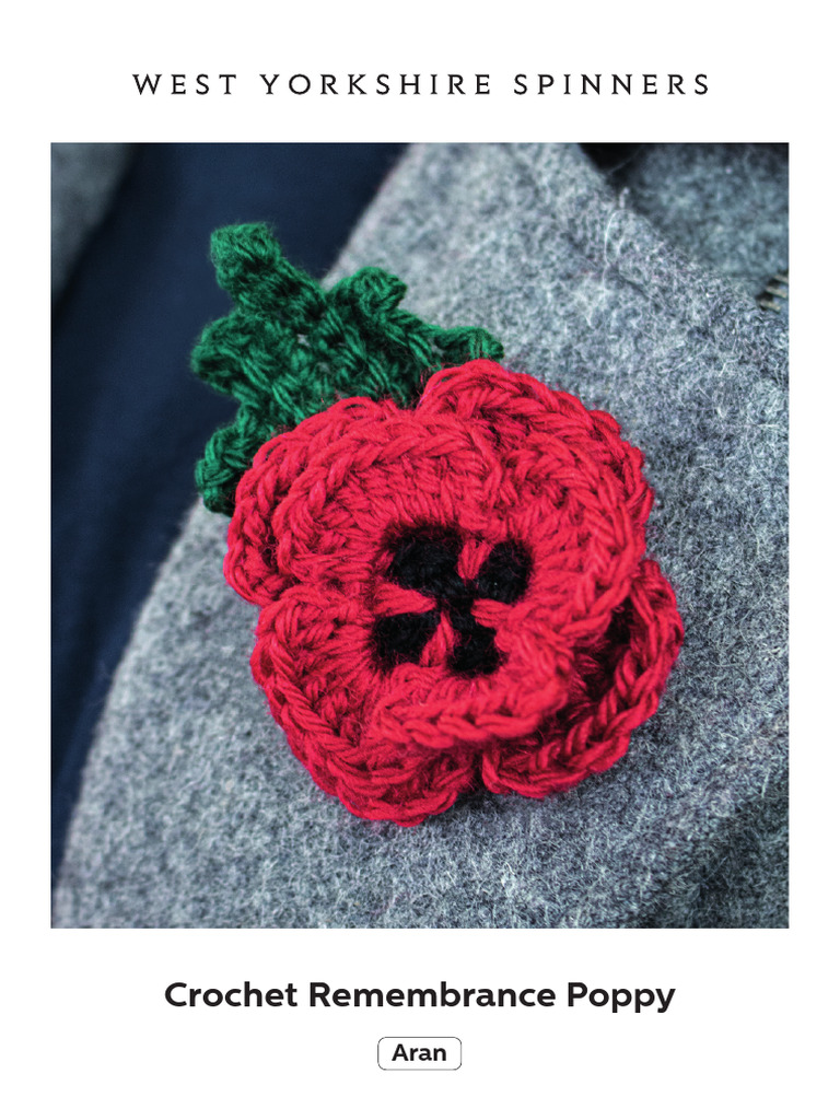 Free Crochet Poppy Pattern PDF | PDF | Crochet | Textiles
