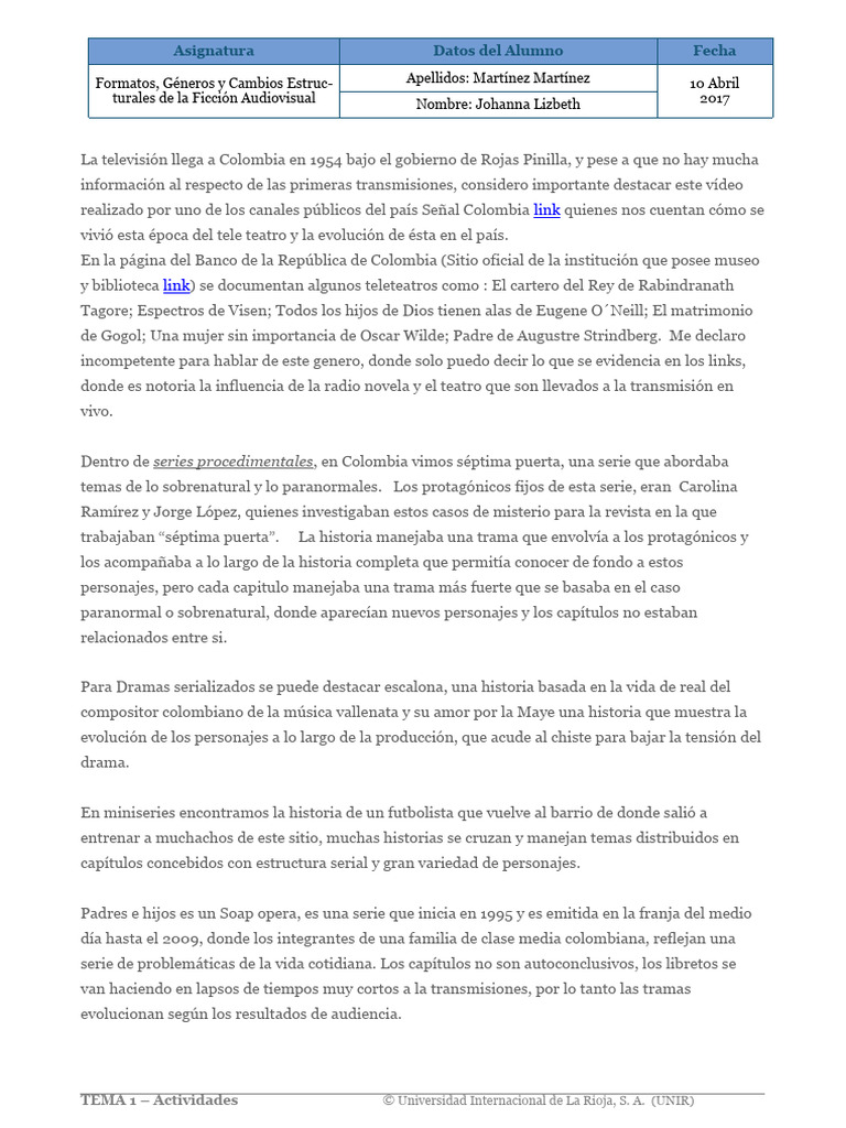 Análisis de la serie Cusumbo en Colombia | PDF | Telenovela