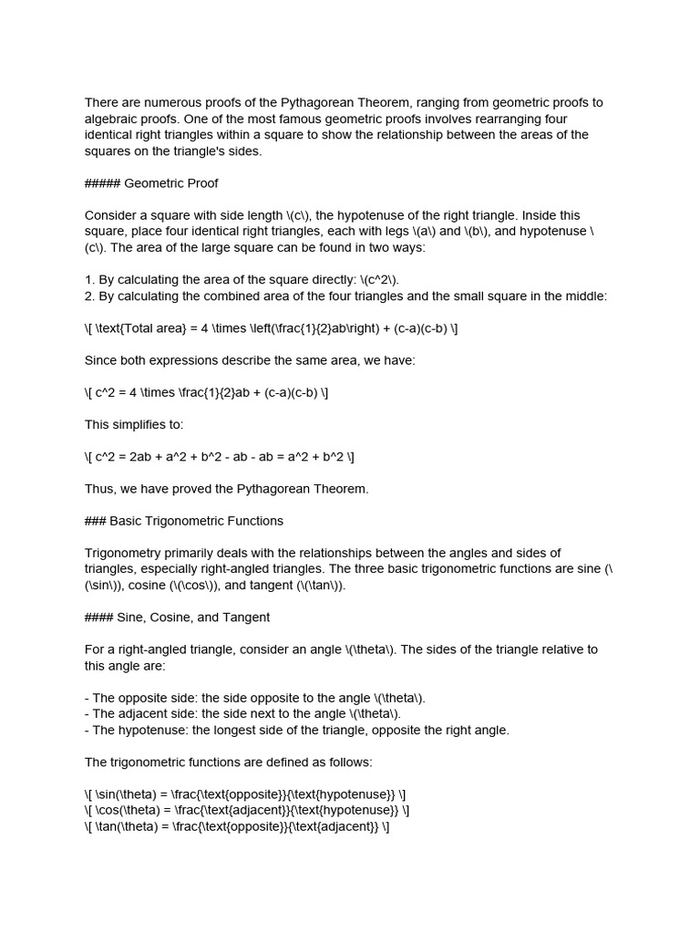 Trig 101 Pdf Trigonometric Functions Trigonometry 