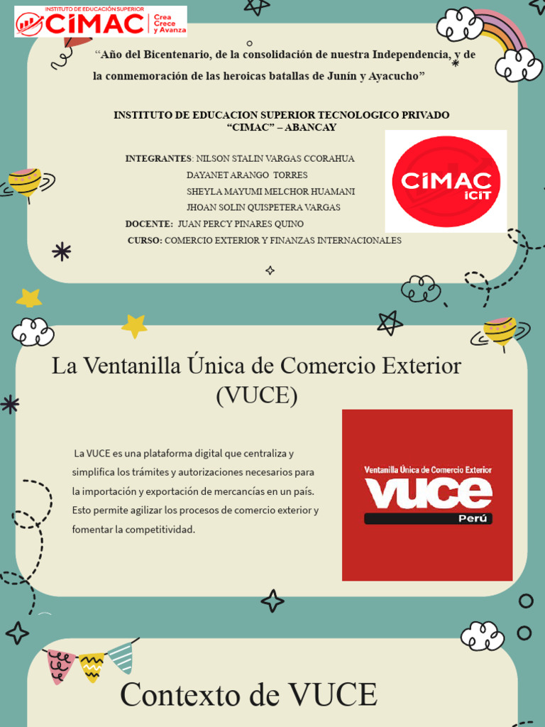 Vuce Exposicon 1 | PDF | El comercio internacional | America latina