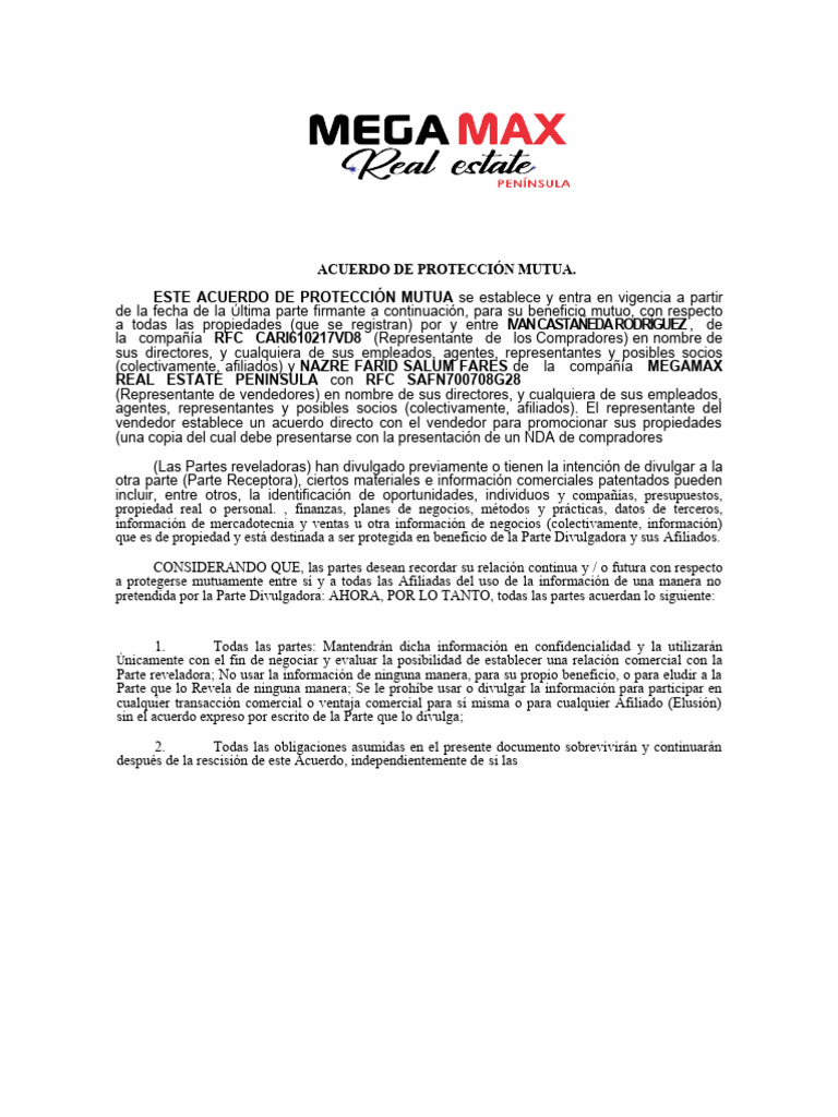 ACUERDO DE PROTECCION MUTUA M. NDA-convertido - para combinar ...