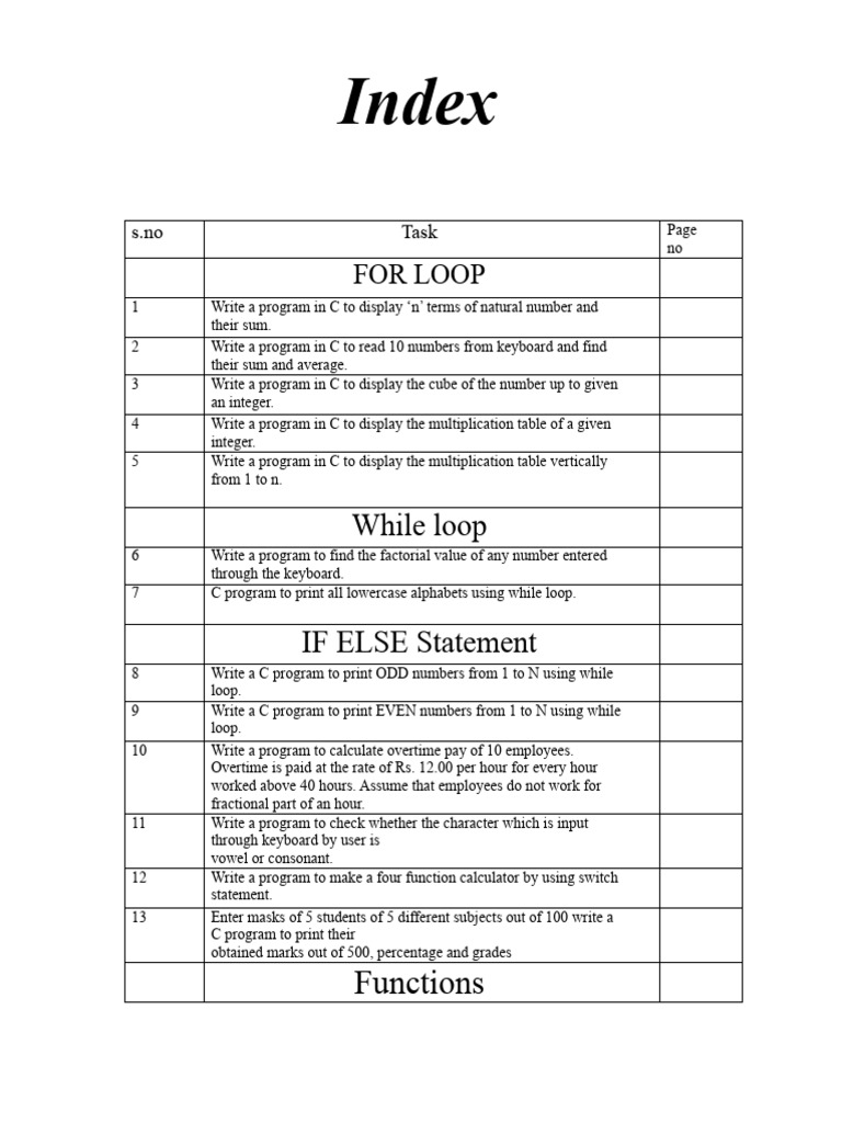 Ibrahim Index | PDF | Matrix (Mathematics) | Computer Programming
