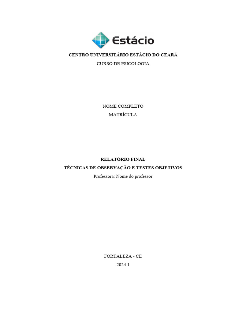 Teste G-38: Relatório e Análise | PDF | Inteligência | Ciência cognitiva