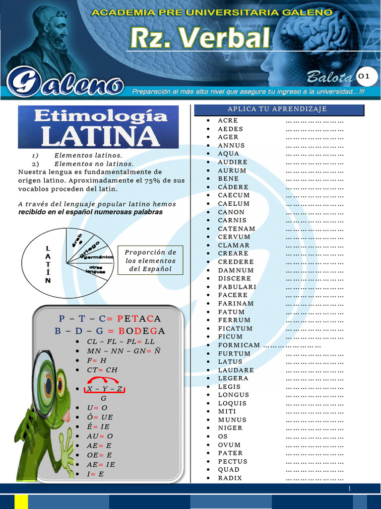 Compendio RV Academia 2024 1er Mes | PDF | Palabra | Morfología (Lingüística)