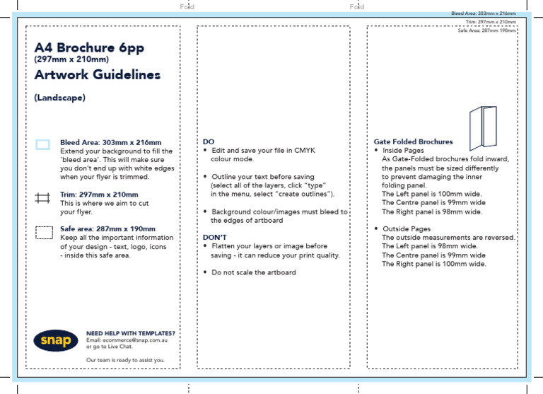 Brochure A4 6pp 297x210mm | PDF