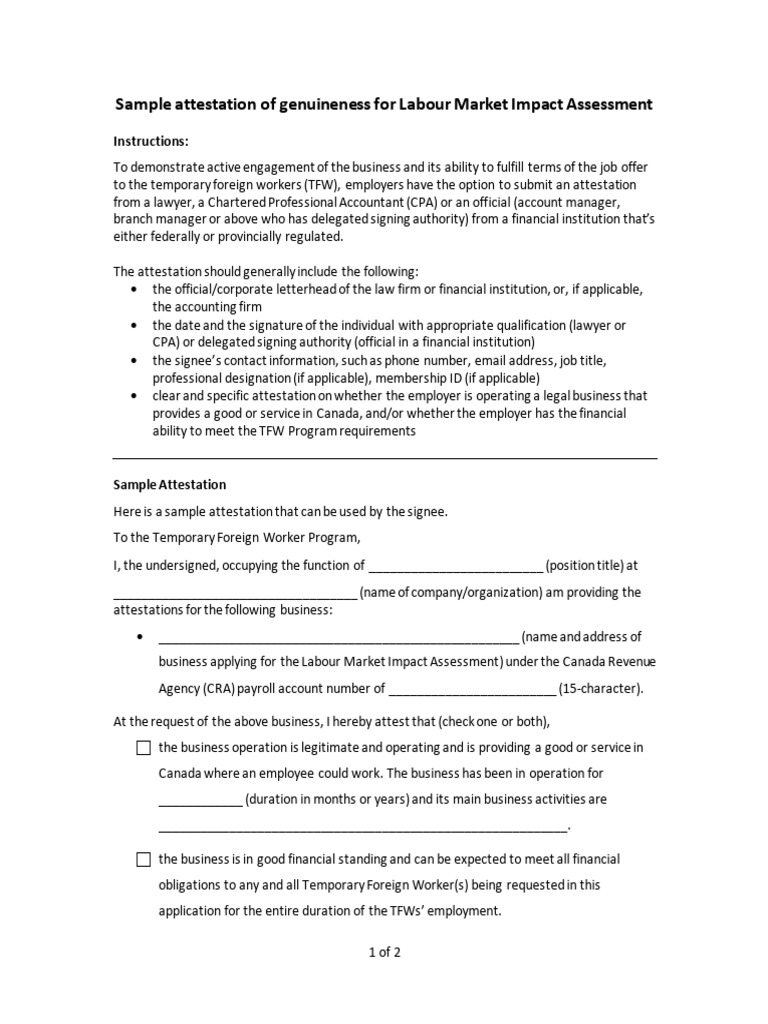 20230608-Sample-Attestation-EN | PDF | Employment | Accountant