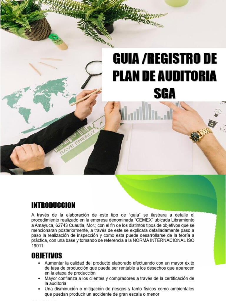 Guia Plan de Auditoria SGA ejemplo general del proceso | PDF