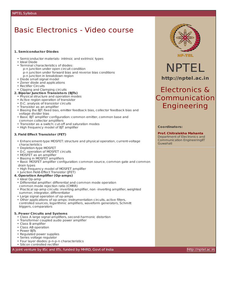 Basic Electronics | PDF | Amplifier | Bipolar Junction Transistor