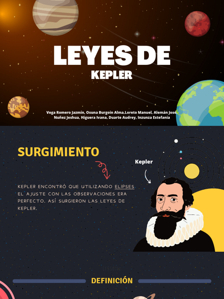 Leyes de Kepler | PDF | Johannes Kepler | Elipse