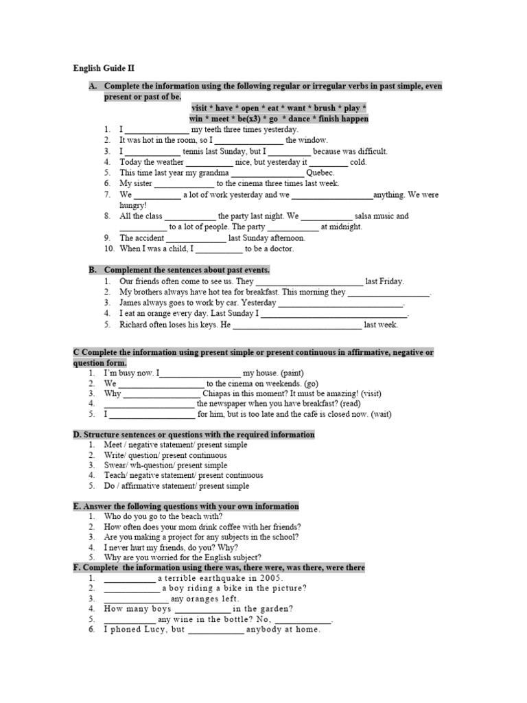 English guide | Download Free PDF | Linguistic Morphology | Syntax