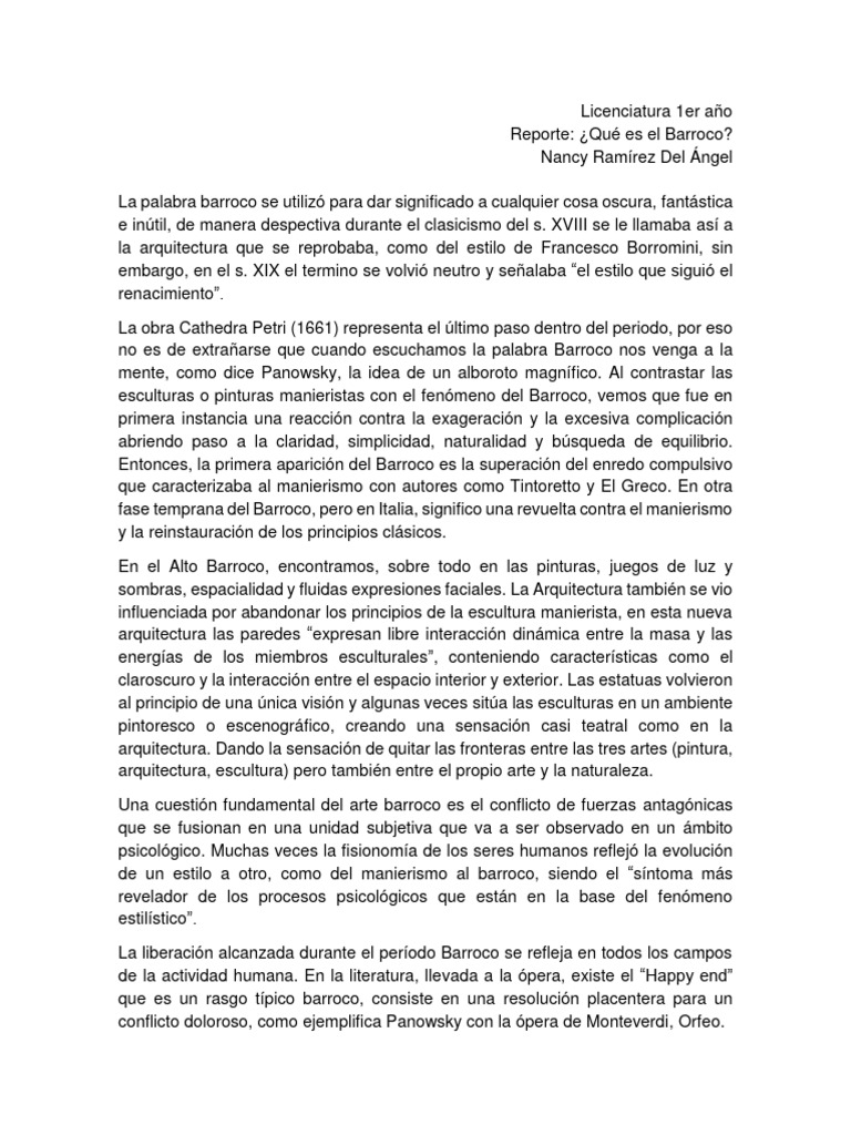 Introducción al Barroco: Estilo y Características | PDF | Barroco | Las ...