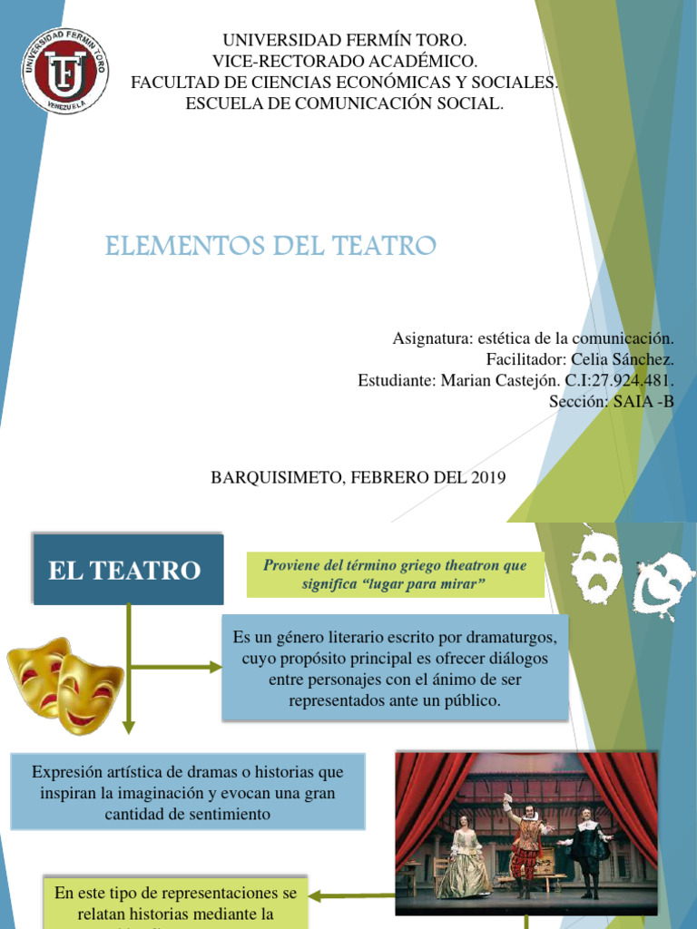 Elementos Del Teatro | PDF | Teatro | Interino