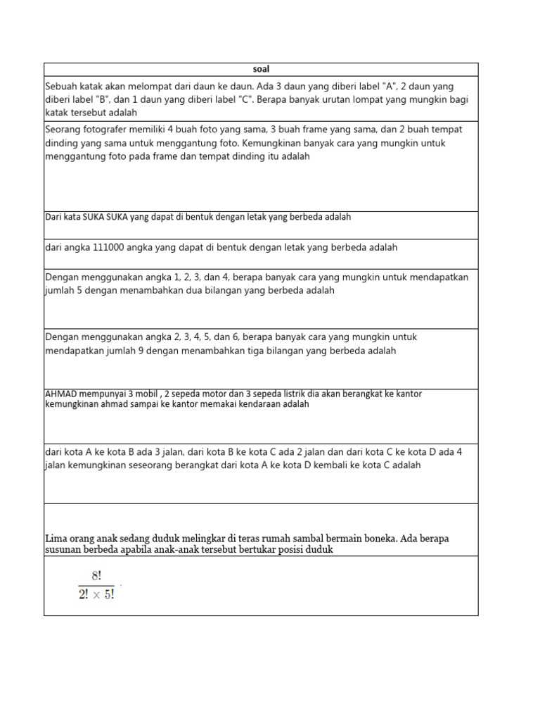 Kisi Kisi Pas MTK 2023-2024 | PDF