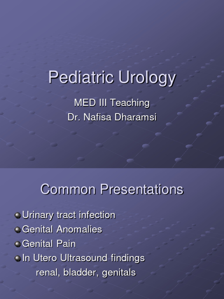 Pediatric Urology | PDF