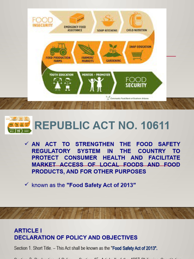 NSTP Food Security Act | PDF | Food Safety | Regulatory Compliance