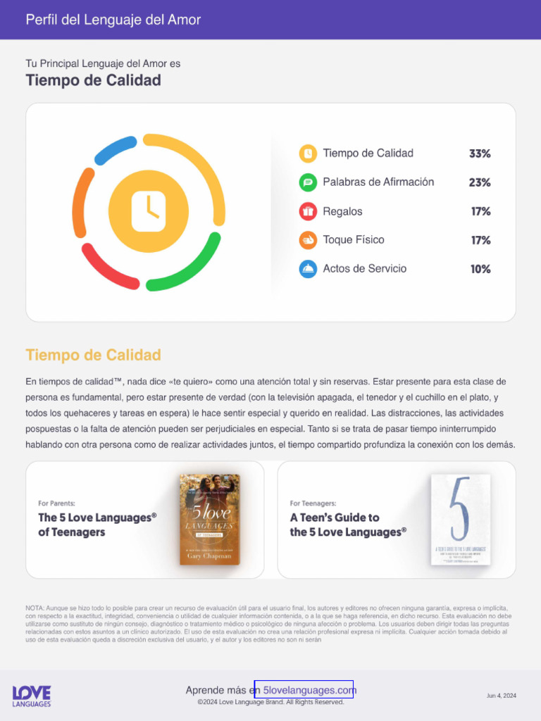 Tiempo de Calidad | PDF
