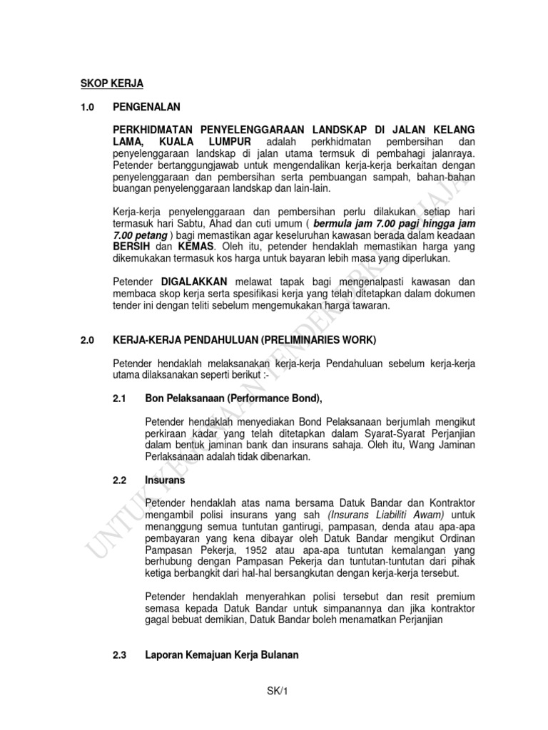 6 - Skop Kerja | PDF