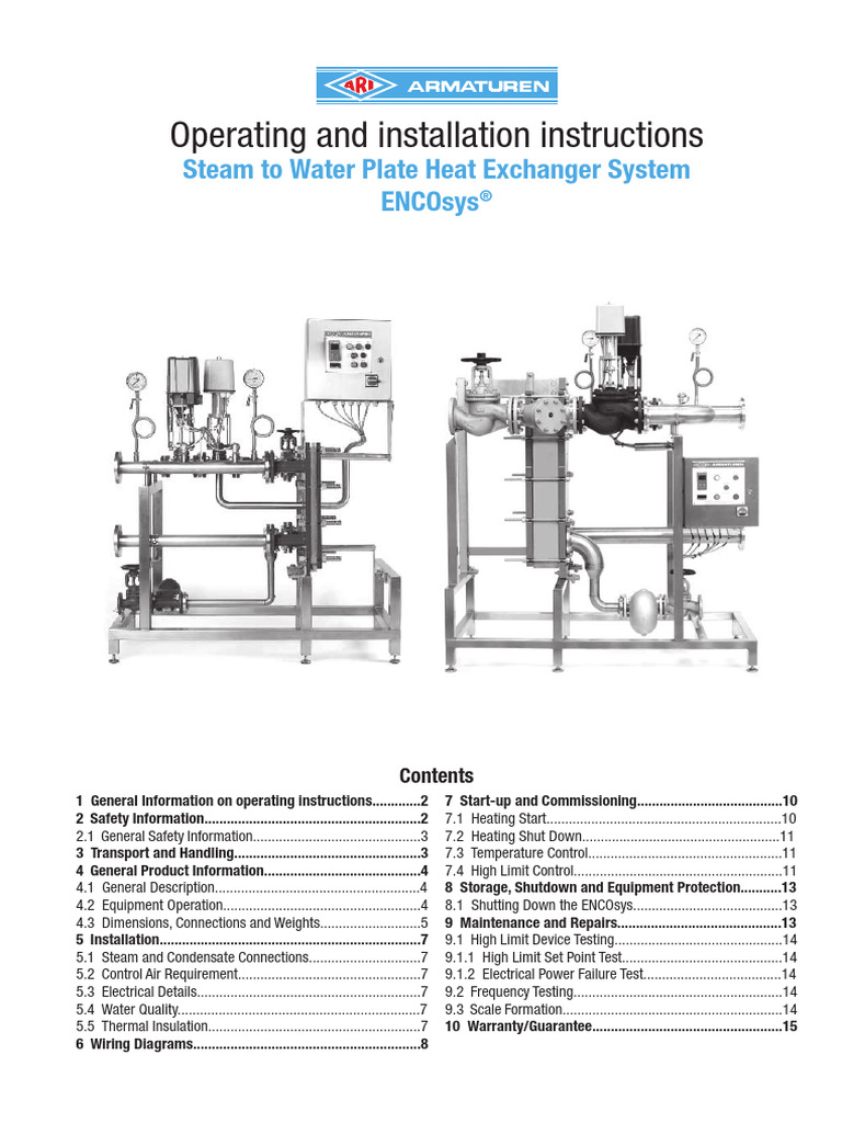ARI-EnCO Operating Installation Instructions (02052012) | PDF | Heat ...