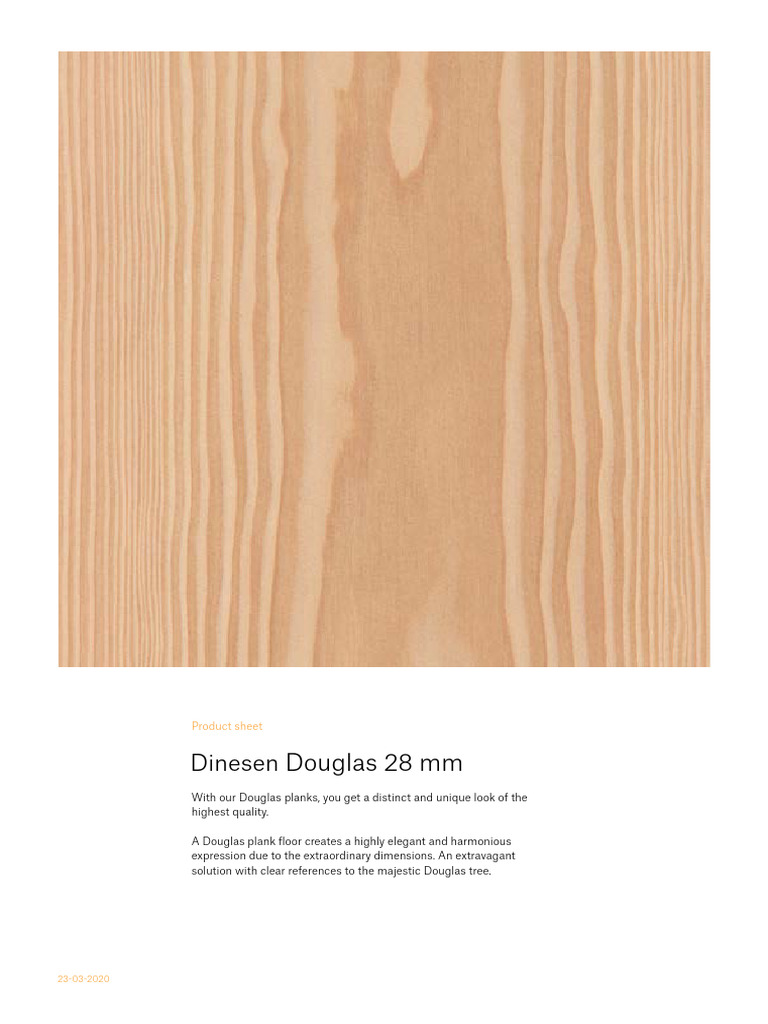 Dinesen Douglas Planks Overview | PDF | Wood