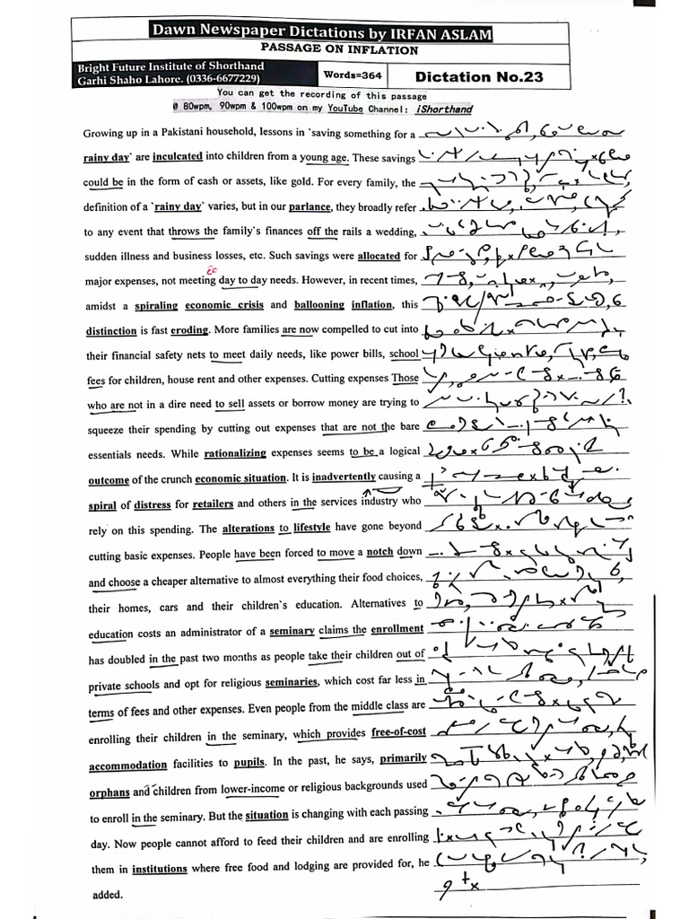 Dawn 23 Inflation by Irfan Aslam | PDF