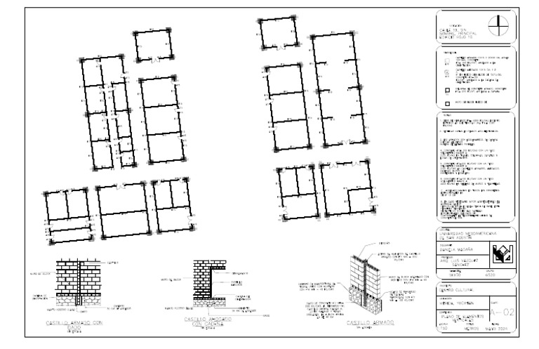 Plano de Elementos Verticales i Construcción | PDF