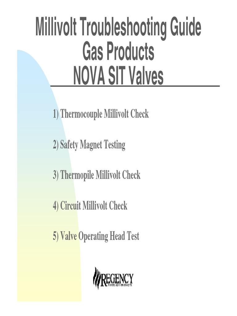 Millivolt Troubleshooting for Gas Valves | PDF | Thermocouple ...