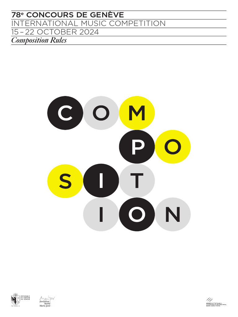 78º Concurse de Genève Composition - Rules - 2024 | PDF | Geneva ...
