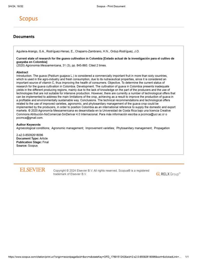 Scopus - Print Document 2 | PDF | Agriculture