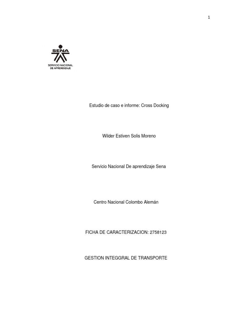 Evidencia Croos Doking Normas Apa | PDF | Logística | Almacén