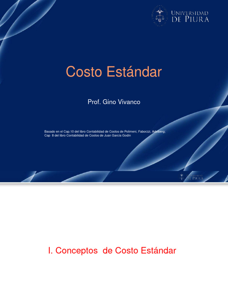 PPT4 Costos Estándar | PDF | Presupuesto | Economias
