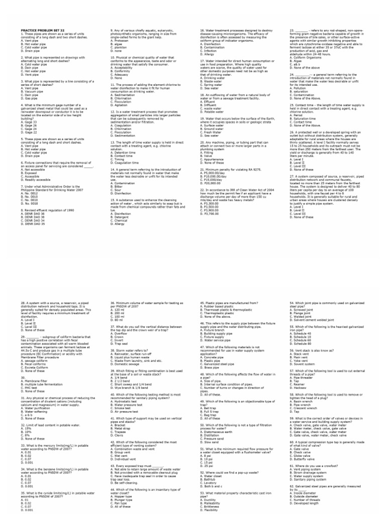 Practice Problem Set 32 | PDF